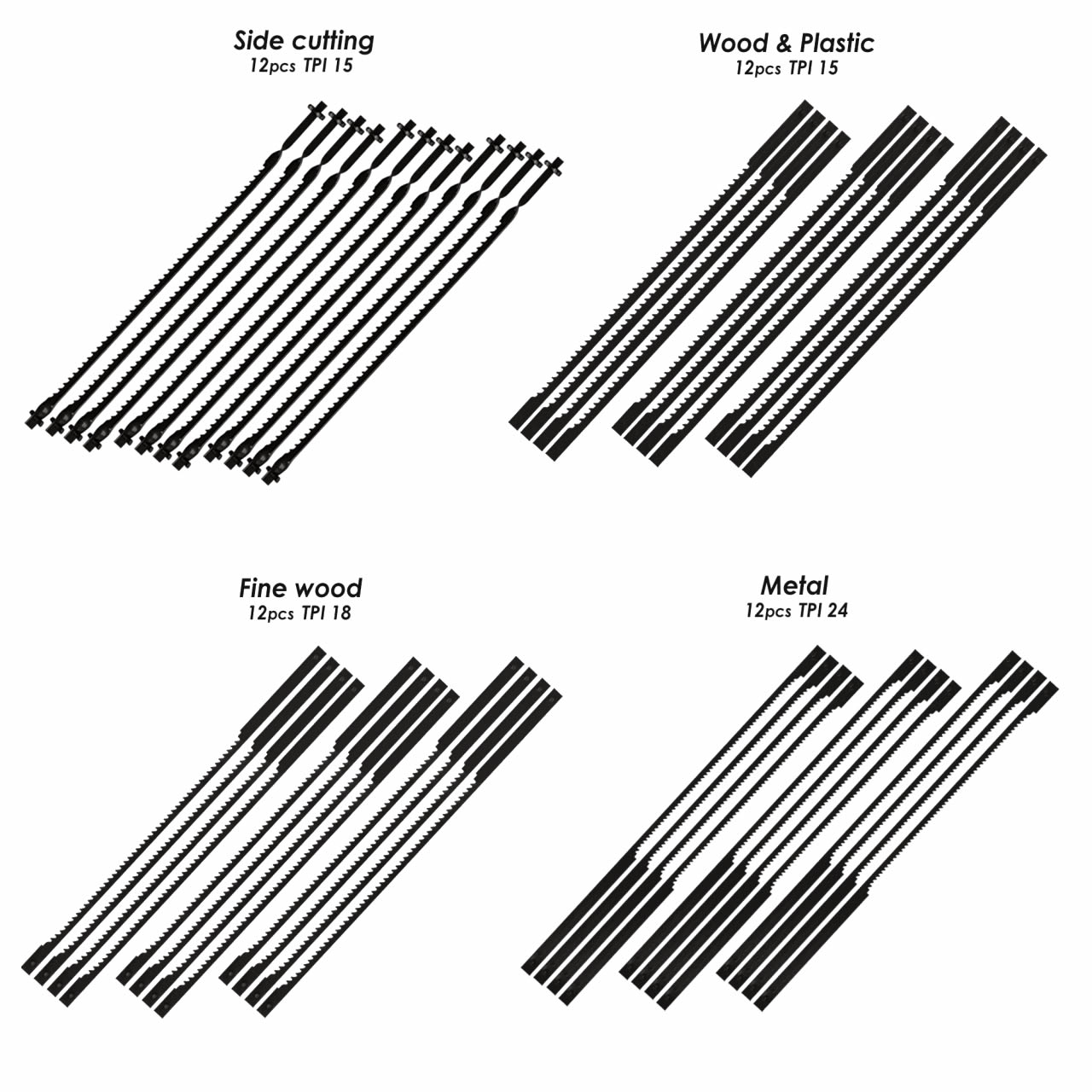 4 inch Scroll Saw Blades